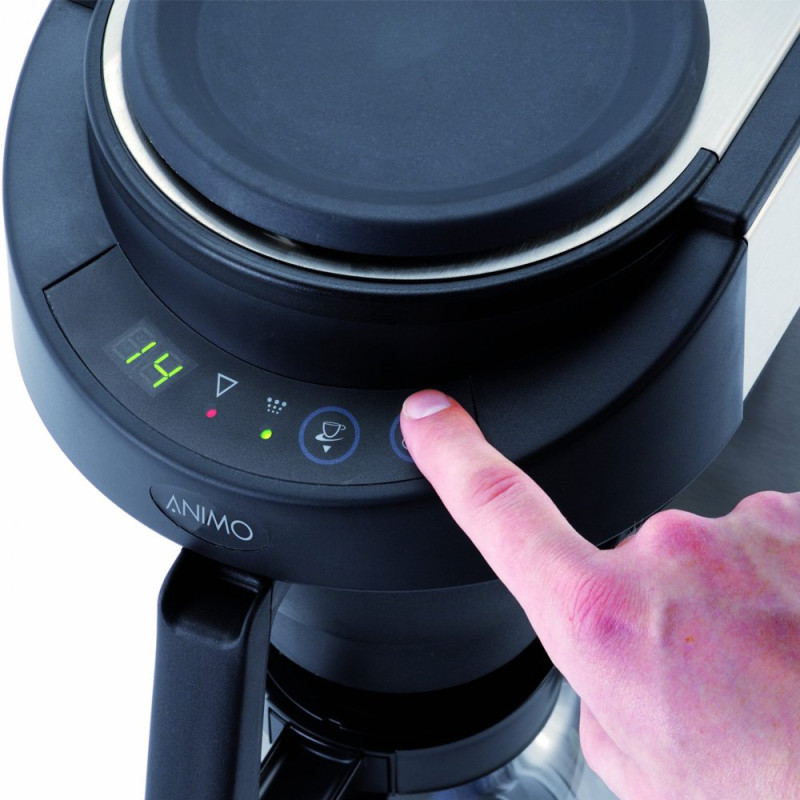 Machine à café avec tirage d'eau chaude - 2 verseuses 1,8 L - 3,35 kW ...