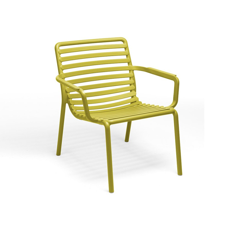 Fauteuil Relax DOGA en fibre de verre empilable - Poire