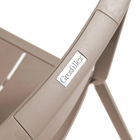 Chaise CANNES en polypro et fibre de verre haute résistance - Havane