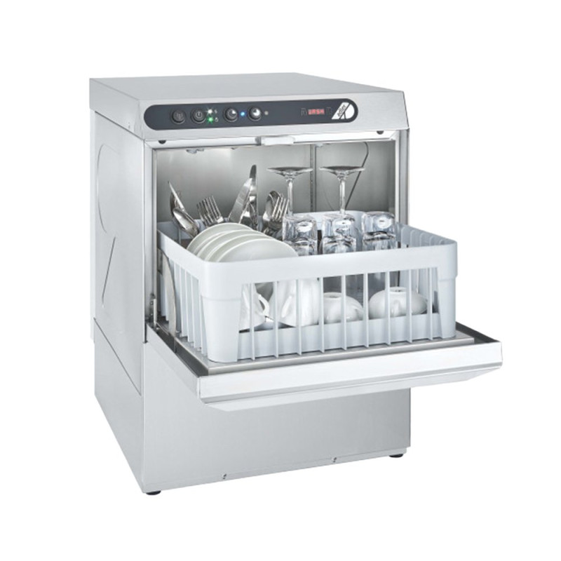 Lave-verres ECOLINE 40x40 Inox AISI-34 Porte double LED Cycles 1-2 min ...