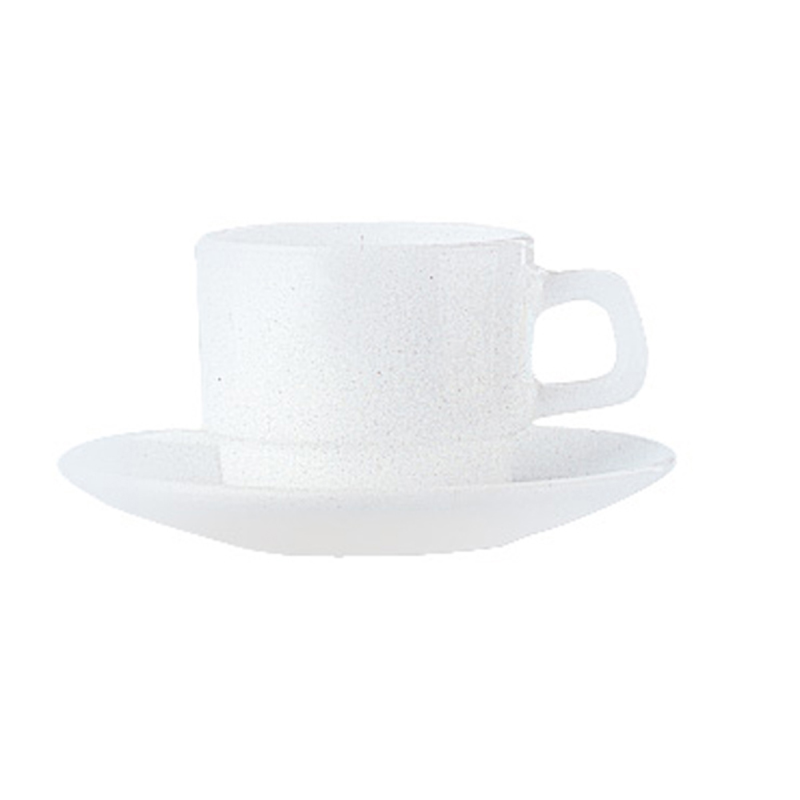 Soucoupe à déjeuner Restaurant diam.15,3 cm en opale blanc