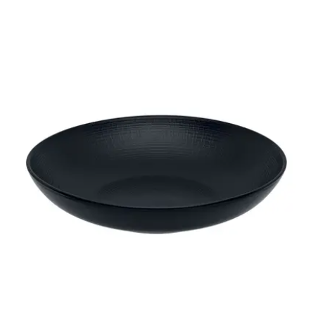 Assiette coupe creuse Modulo Nature 25cm col. pierre de lave