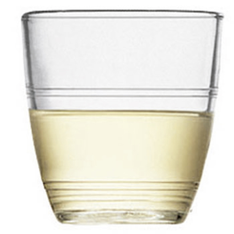 Gobelet Gigogne 9cl verre trempé transparent diam. 5,8 x H.6,1 cm